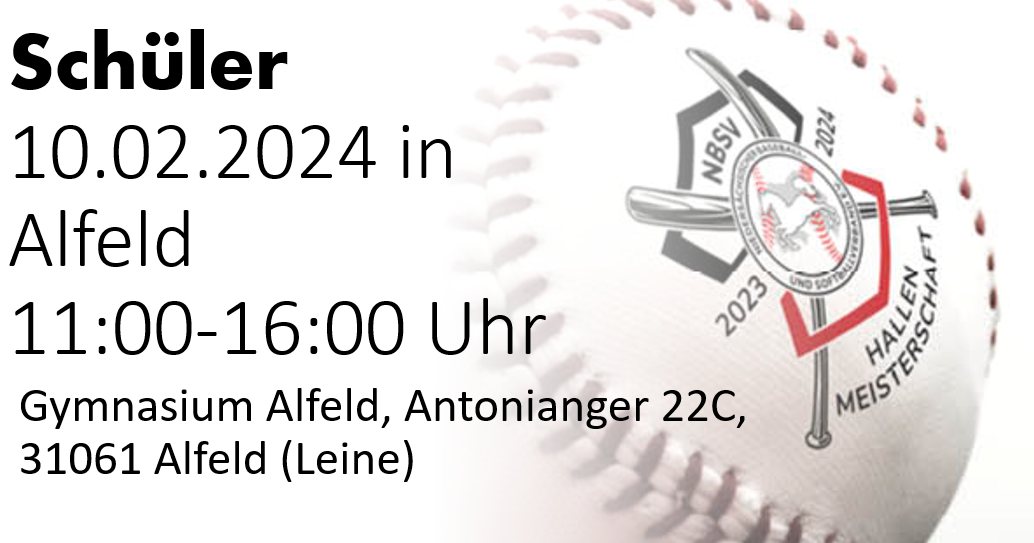 NBSV Schüler Hallen Meisterschaft 23/24 am Samstag in Alfeld